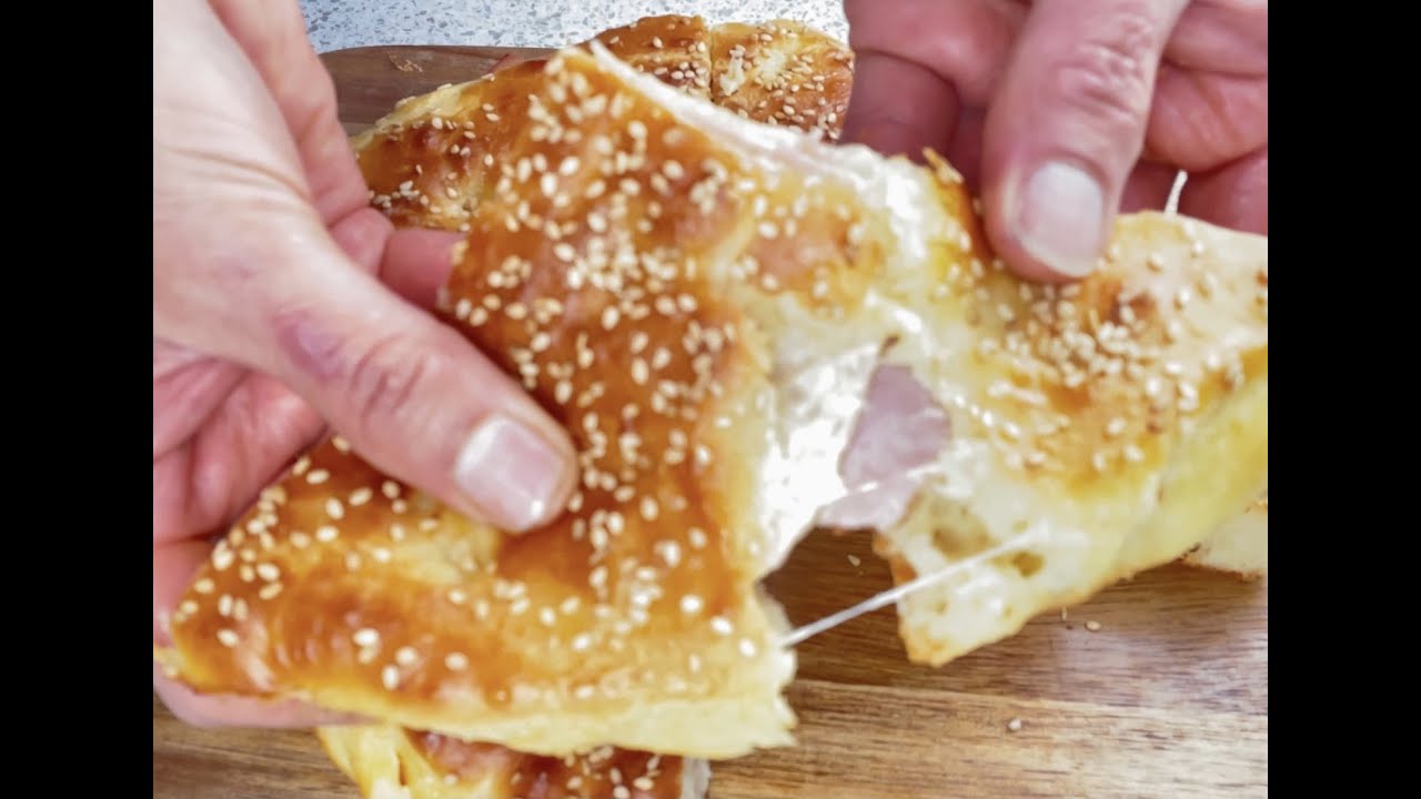 Quick and easy Focaccia bread| Ham and Cheese Stuffed| Soft and Fluffy ...