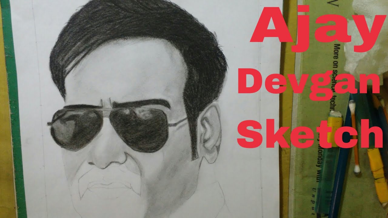 Ajay devgan sketch - YouTube