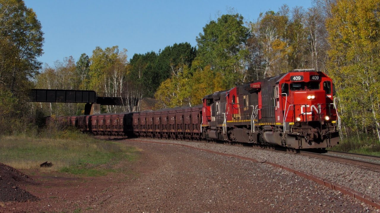 Railfanning In Duluth (CN, IC, DMIR, SOO) 10/16/2021 - YouTube