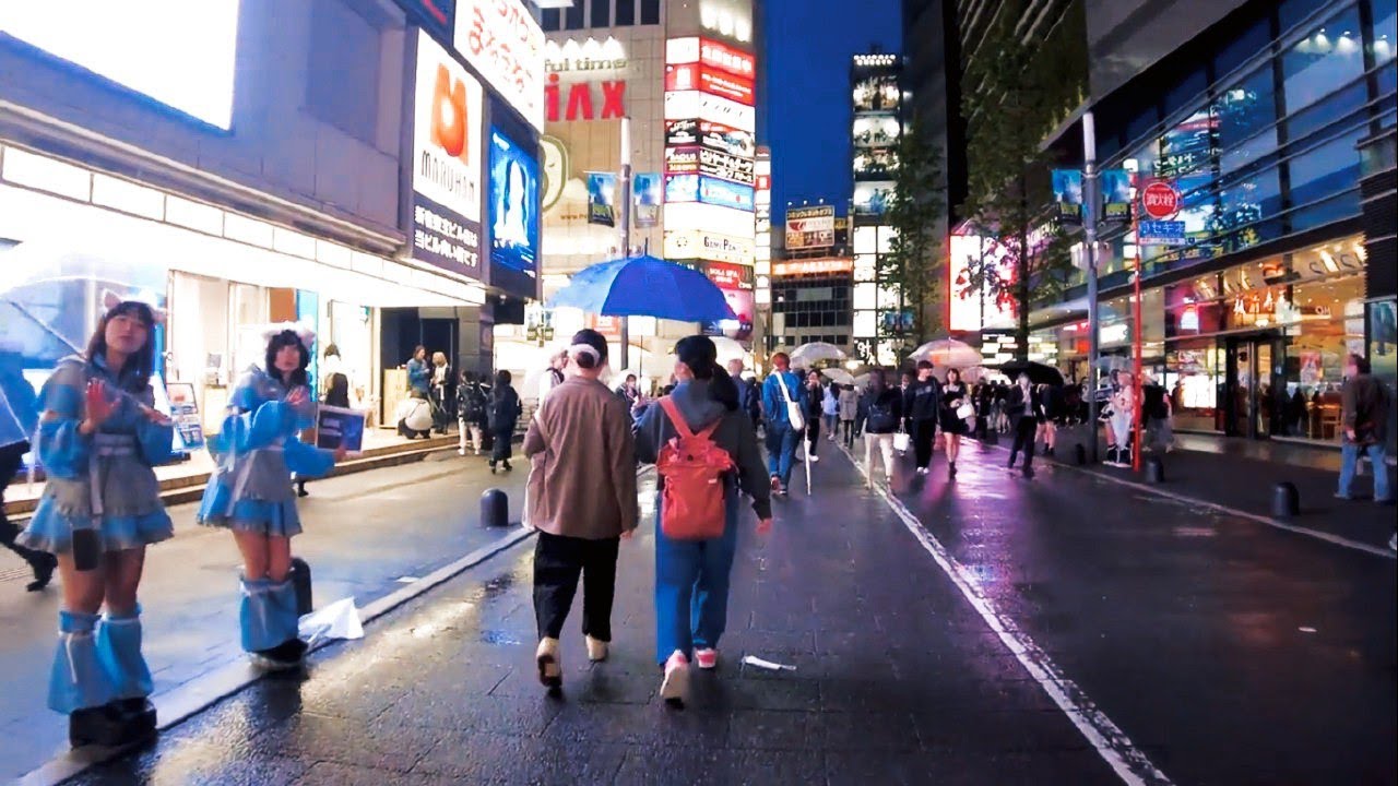 Shinjuku in Tokyo Night Rain Kabukicho 4K ASMR non stop part 2 - YouTube