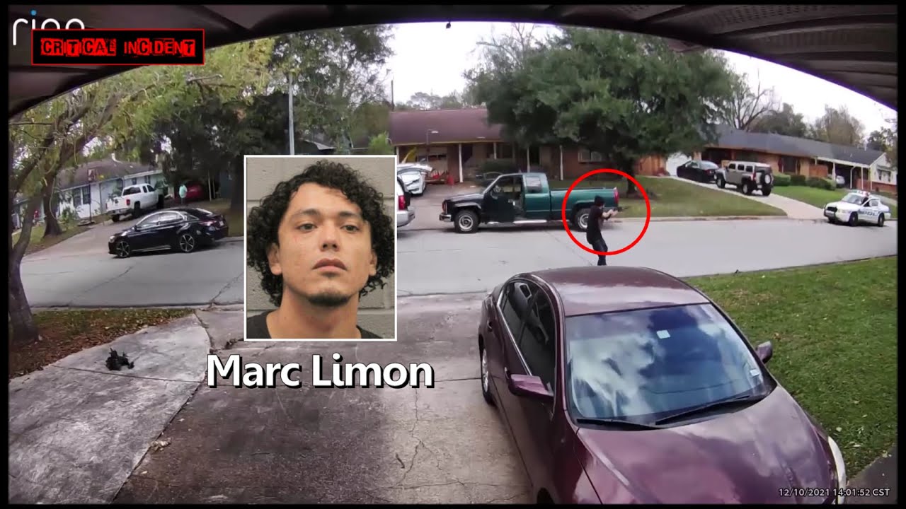 Houston PD: Marc Limon survives shoot-out with officers caught on Ring ...