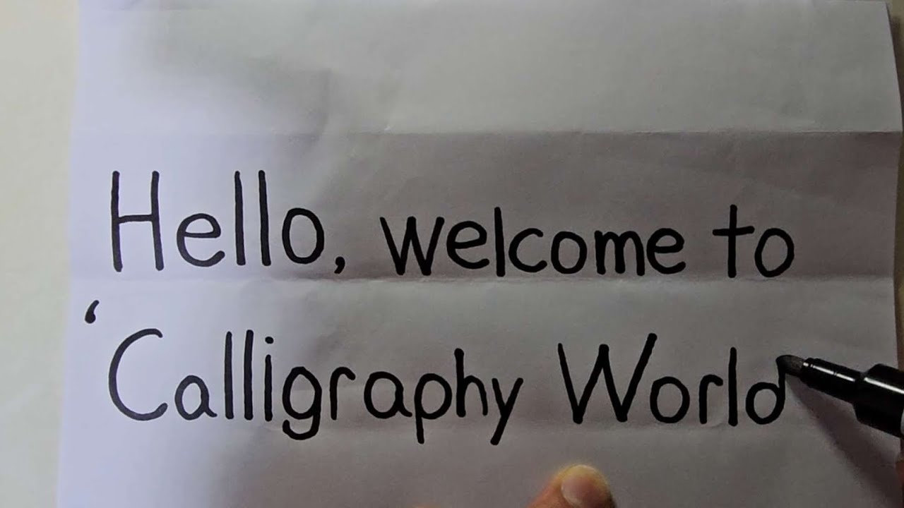 Welcome to Calligraphy World ! - YouTube