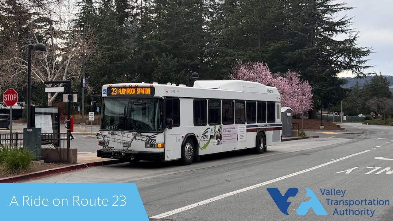 Santa Clara VTA 2010 Gillig Low Floor 40' #0193 on Route 23 to De Anza ...