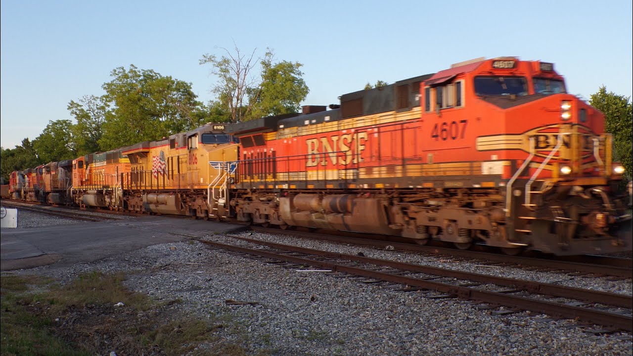 BNSF 4607 leads NS 365 through Huntsville, AL ~ 5/17/2022 - YouTube