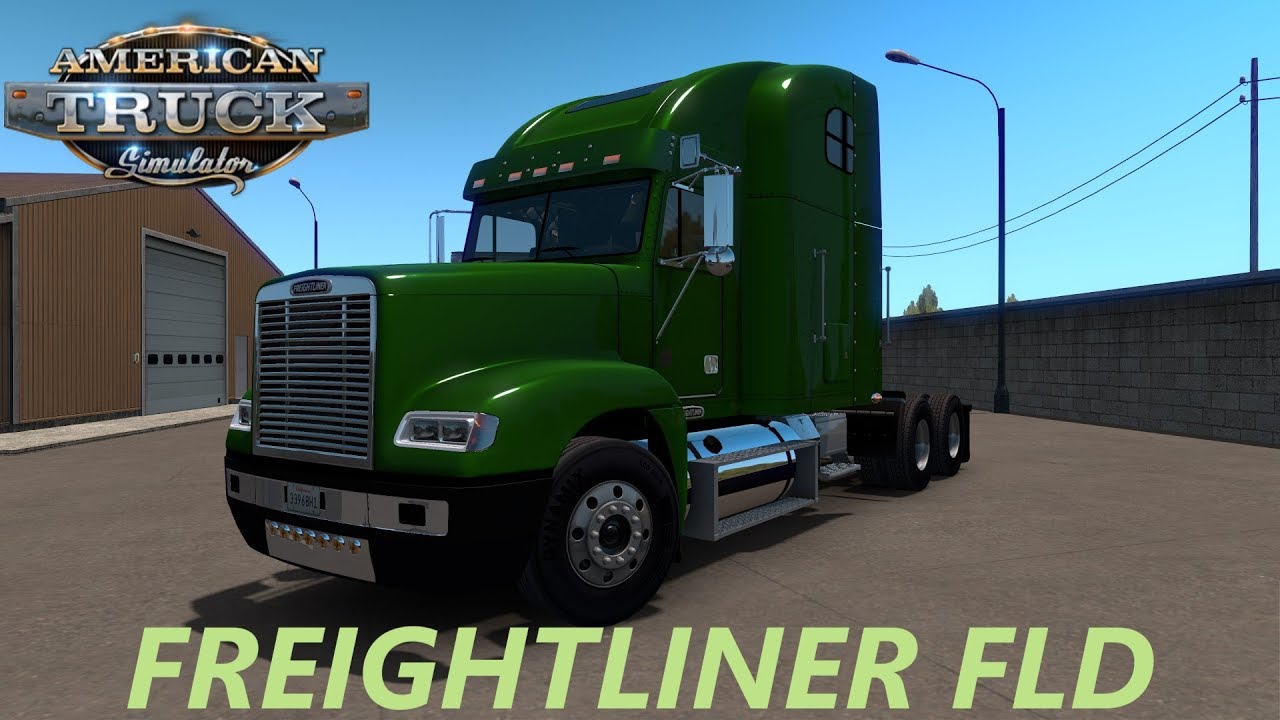 American Truck Simulator Freightliner FLD (CSX Container) - YouTube