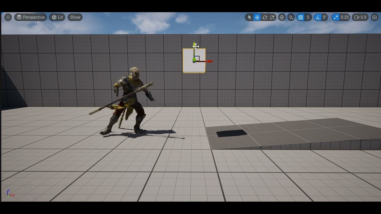 Procedural Animation Thrust - Part 1 (Vertical melee hit) - YouTube