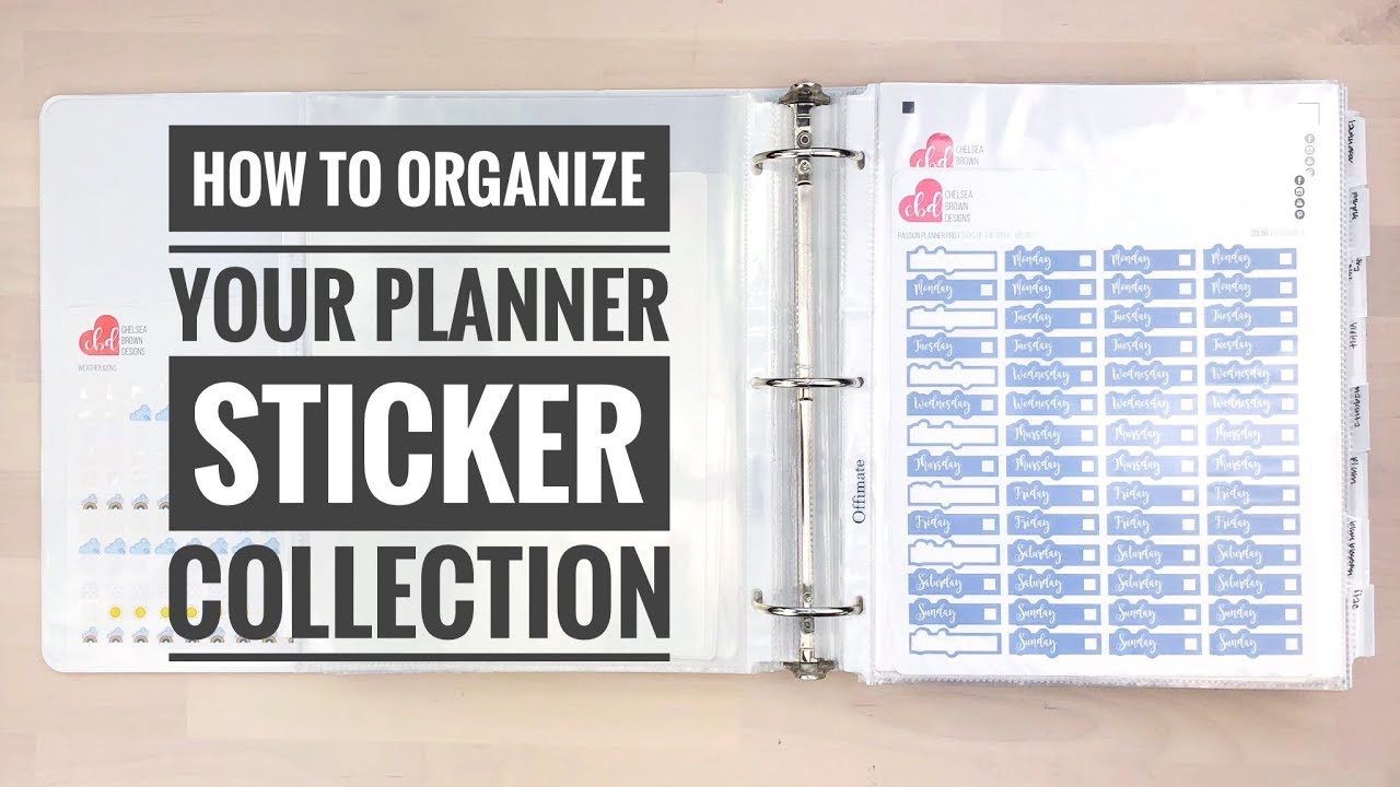 How To Organize Your Planner Sticker Collection - YouTube