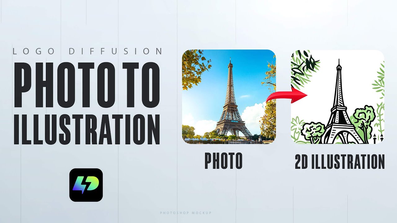 How to turn a photo into a 2D illustration with A.I - YouTube