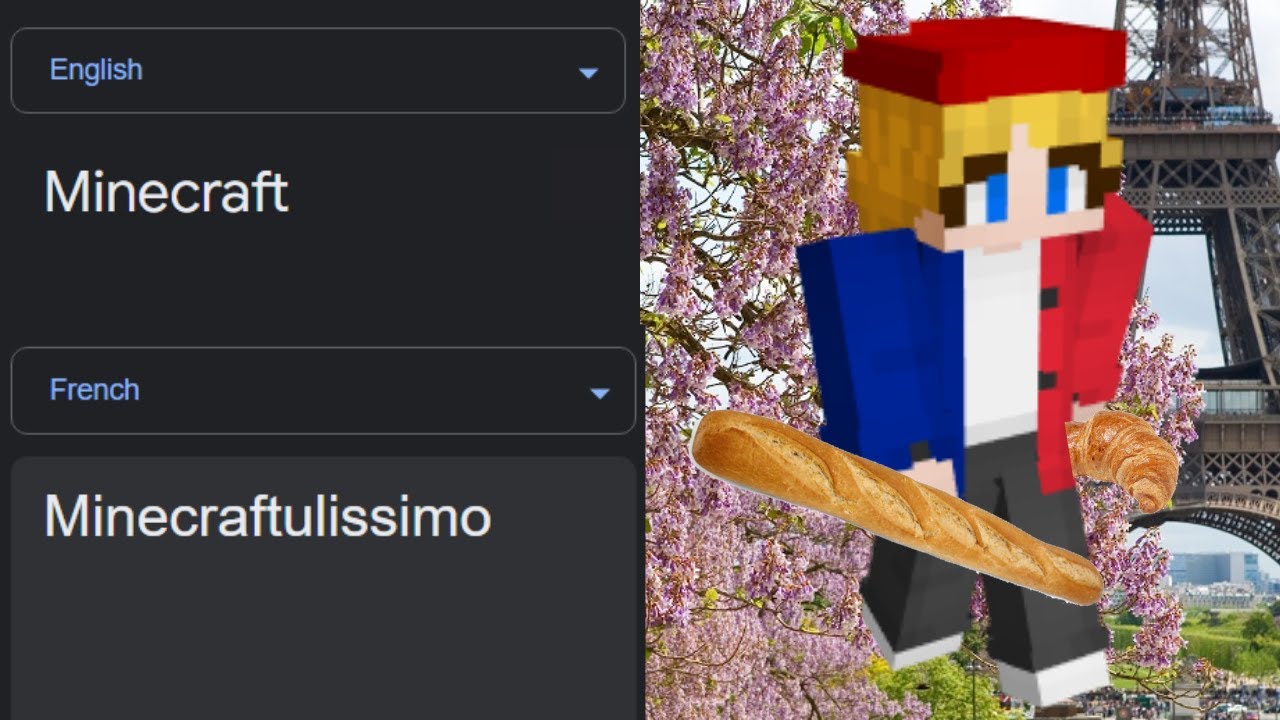 Minecraft in different languages meme - YouTube