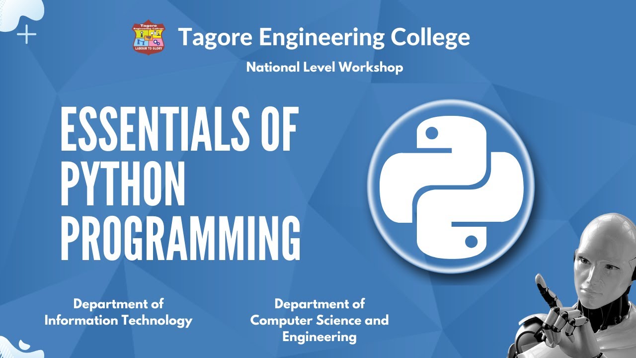 Essentials of Python Programming | VIT | Workshop | Department of IT ...