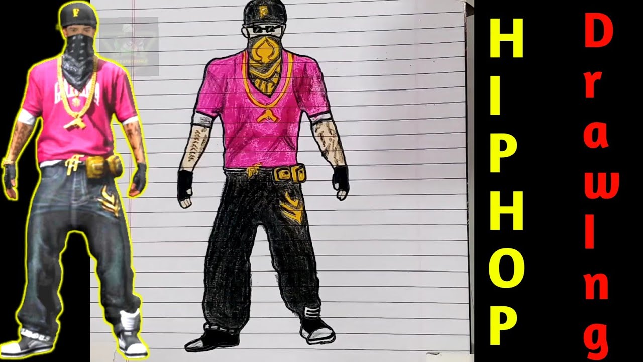 Hip hop bundle drawing by Eagle star gamer||free fire - YouTube