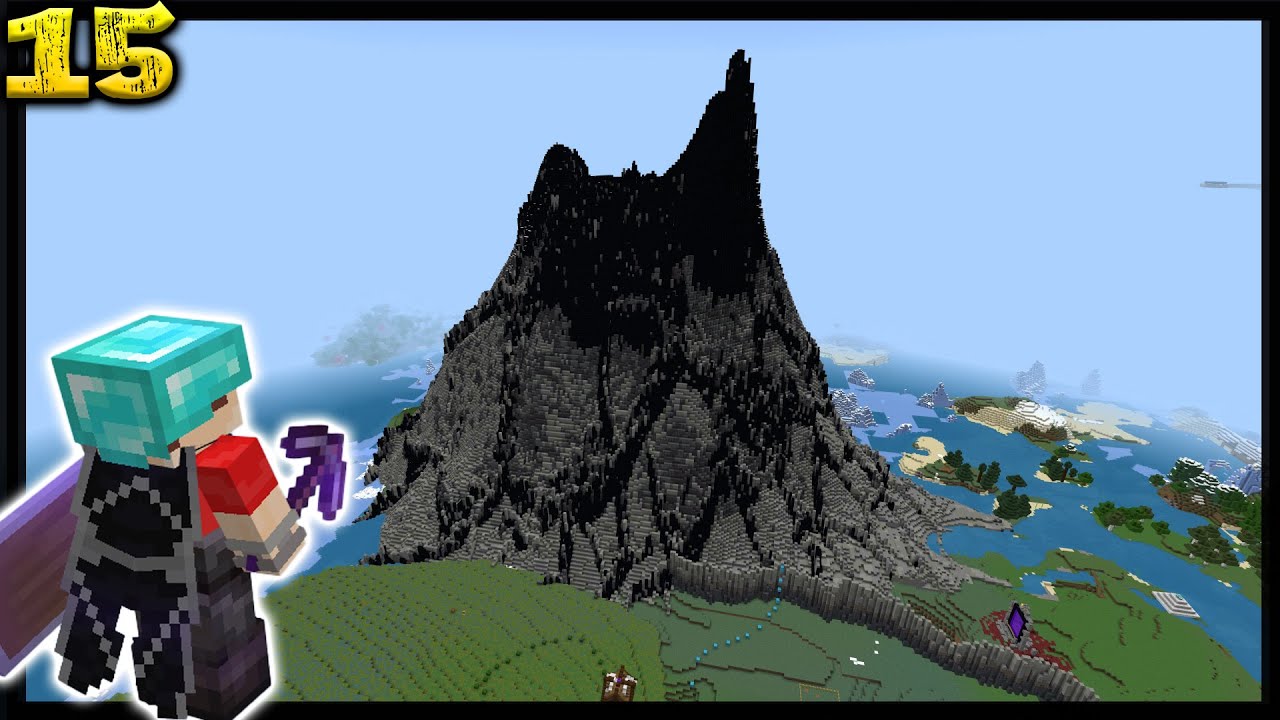I Built a MASSIVE Volcano (100,000+ Blocks) in Minecraft Survival! S2 ...