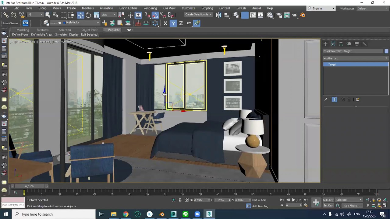 การใช้Physical cameraแทนVray Physical camera - YouTube