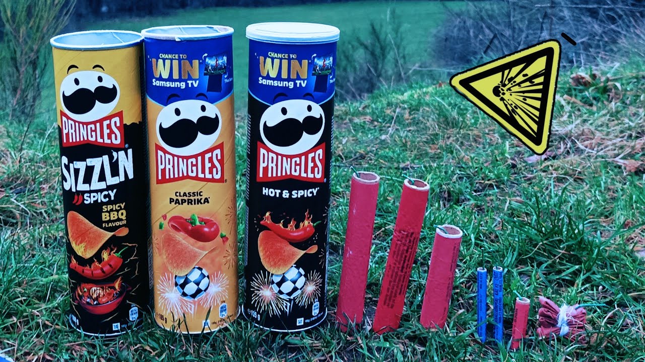 Experiment - Böller vs Pringles Dose - YouTube