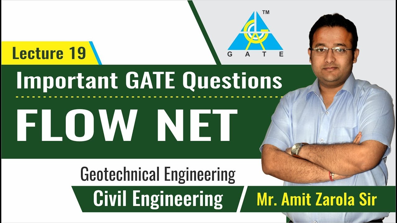 Flow Net | Important GATE Questions | Lecture 19 | Geotechnical ...