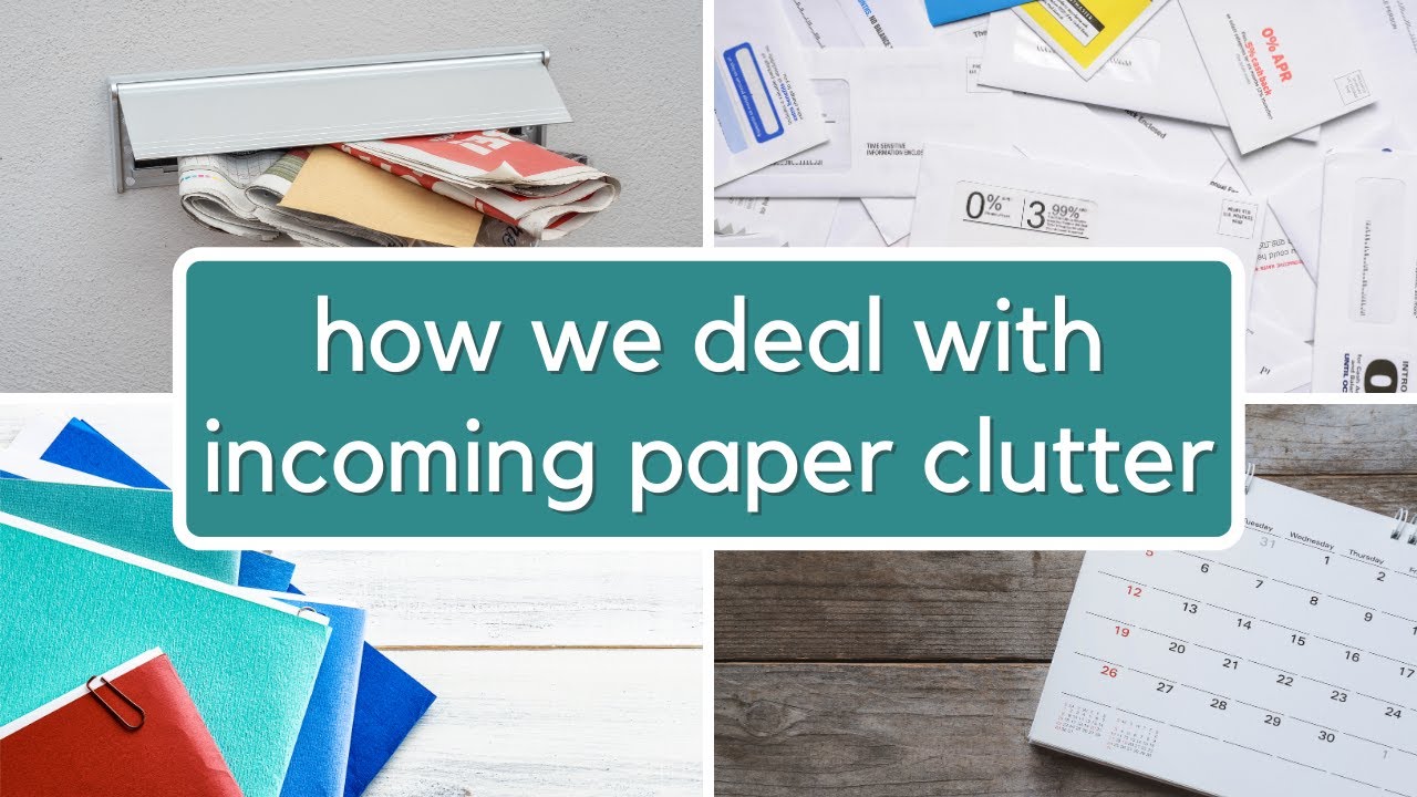 4-Step System to Conquer Incoming Paper Clutter | Paper Decluttering ...