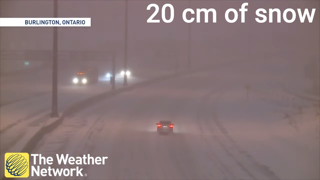 20 cm of snow falls in parts of southern Ontario - February 16, 2021 ...