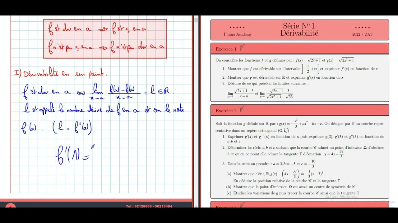 Dérivabilité - Part 1 🔥 3eme / Bac [Tech - Sc - Math] - YouTube