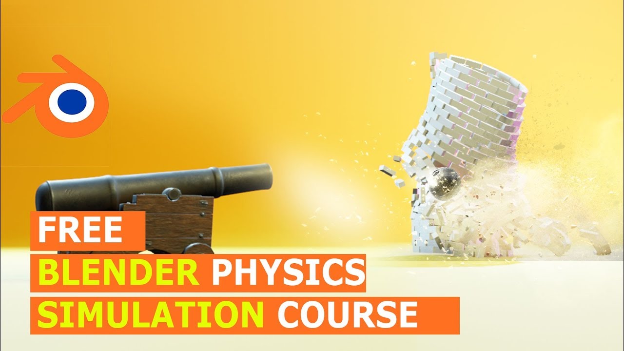 part 3 canon projectiles blender physic simulation course - YouTube