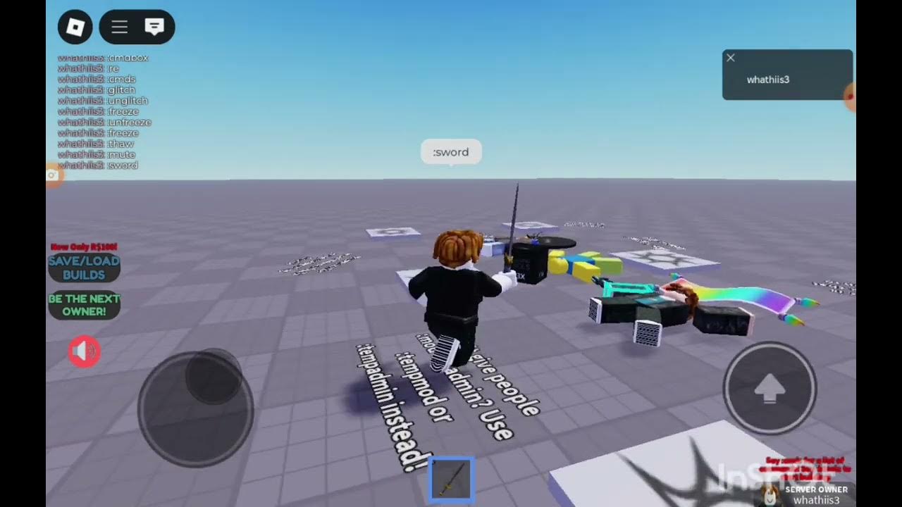 how to use commands and use btools in Roblox part 2 - YouTube