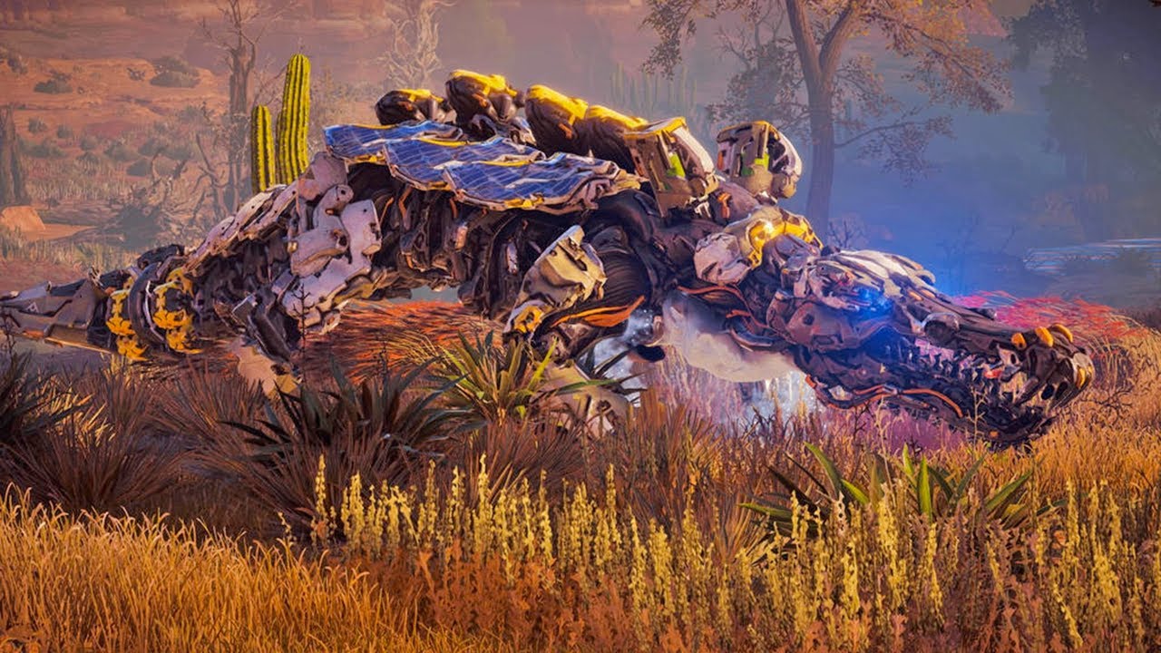 Horizon Zero Dawn - Snapmaw Boss Fight - YouTube