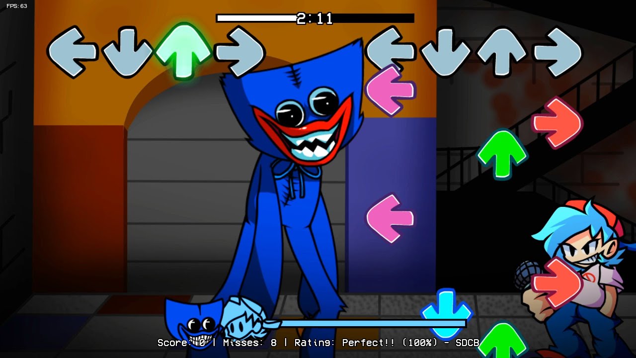 FNF VS Huggy Wuggy REMASTERED VS MONOCHROME! FULL HORROR MOD [HARD ...