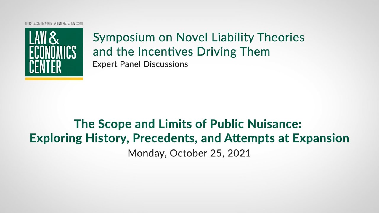 The Scope and Limits of Public Nuisance: Exploring History Precedents ...