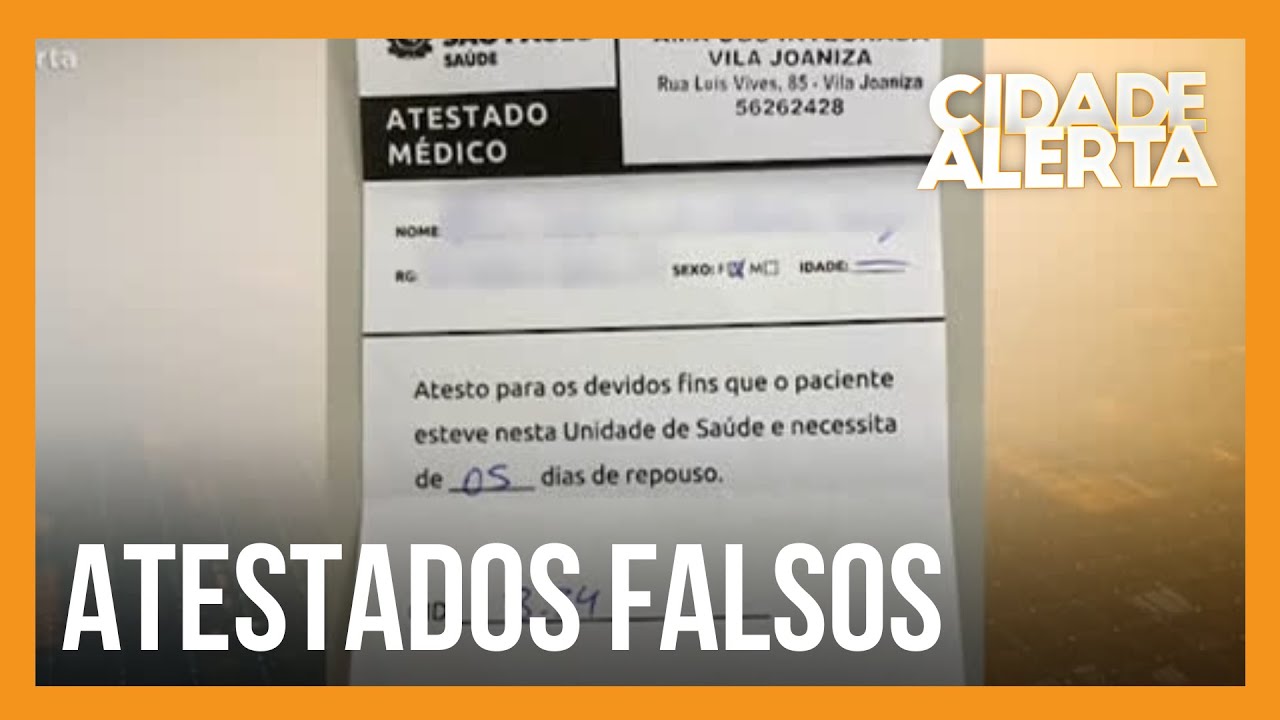 Exclusivo: esquema de venda de atestados médicos falsos ocorre à luz do ...