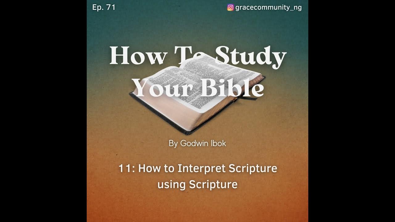 How to interpret Scripture using Scripture - YouTube