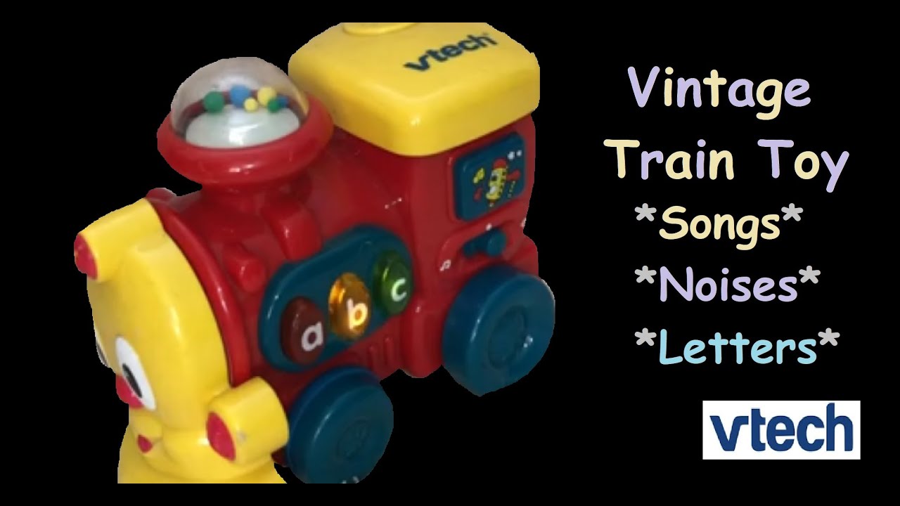 Vintage Vtech Push Along old Rare Musical Train Children’s Toy - YouTube