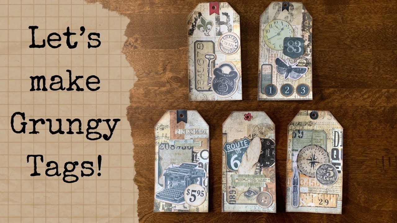 Making 5 Grungy Tags out of one master board - YouTube