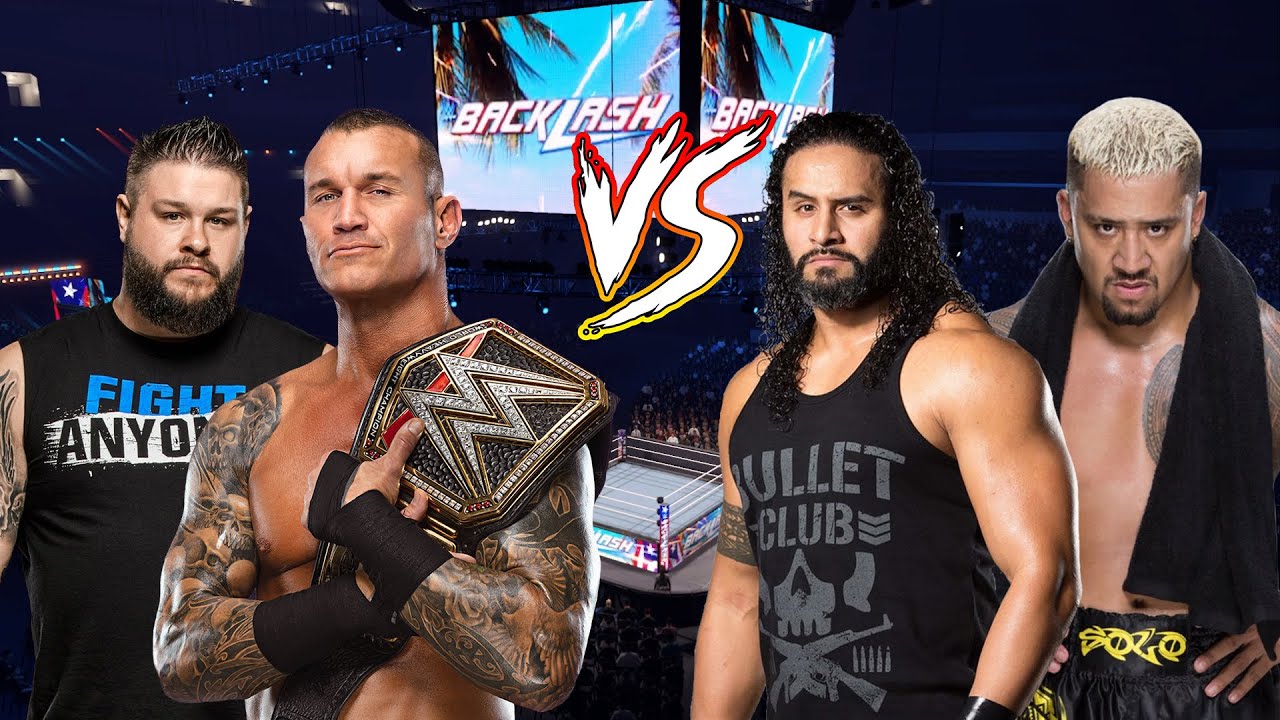 Randy Orton & Kevin Owens vs. Solo Sikoa & Tama Tonga WWE Backlash ...