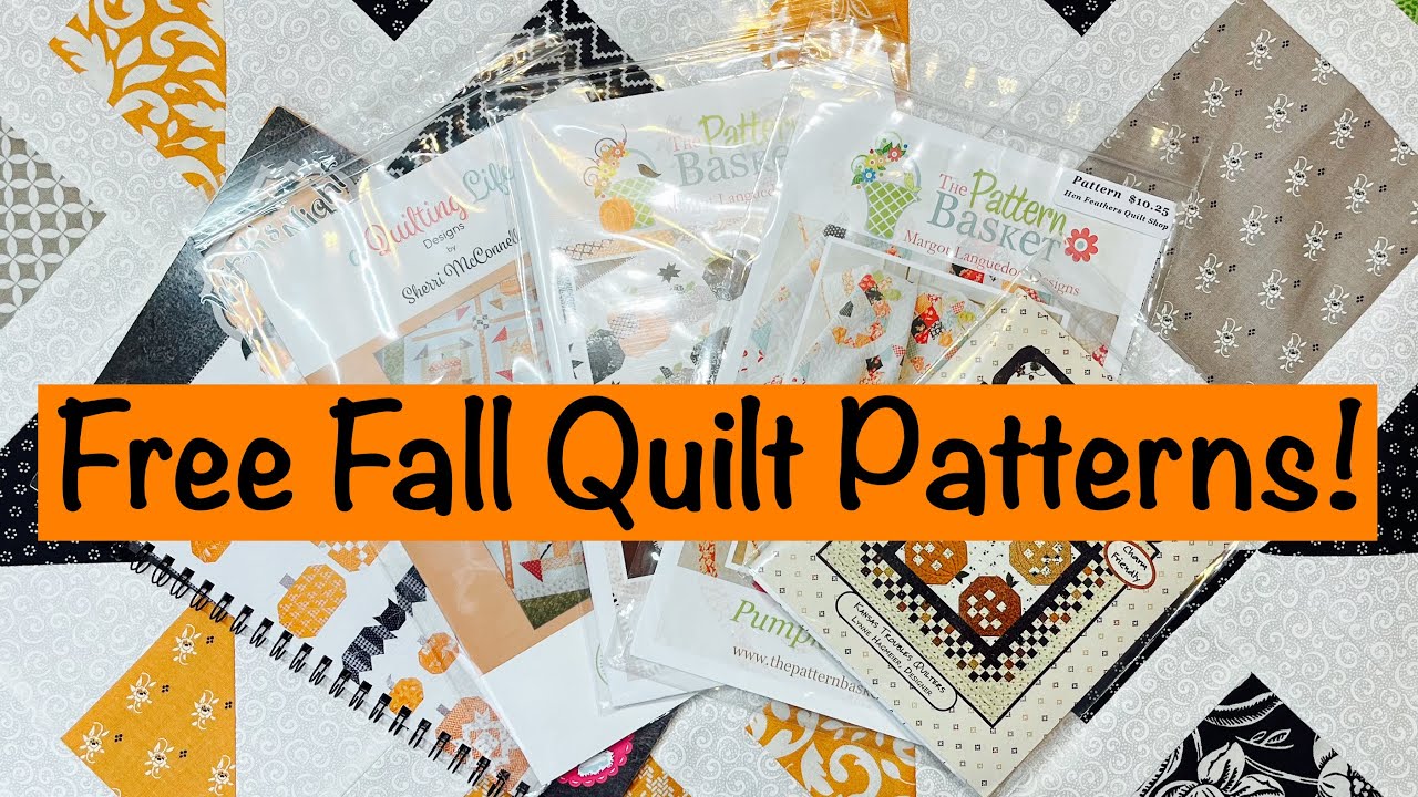 Quick Tip Friday: Free Fall Quilt Patterns - YouTube