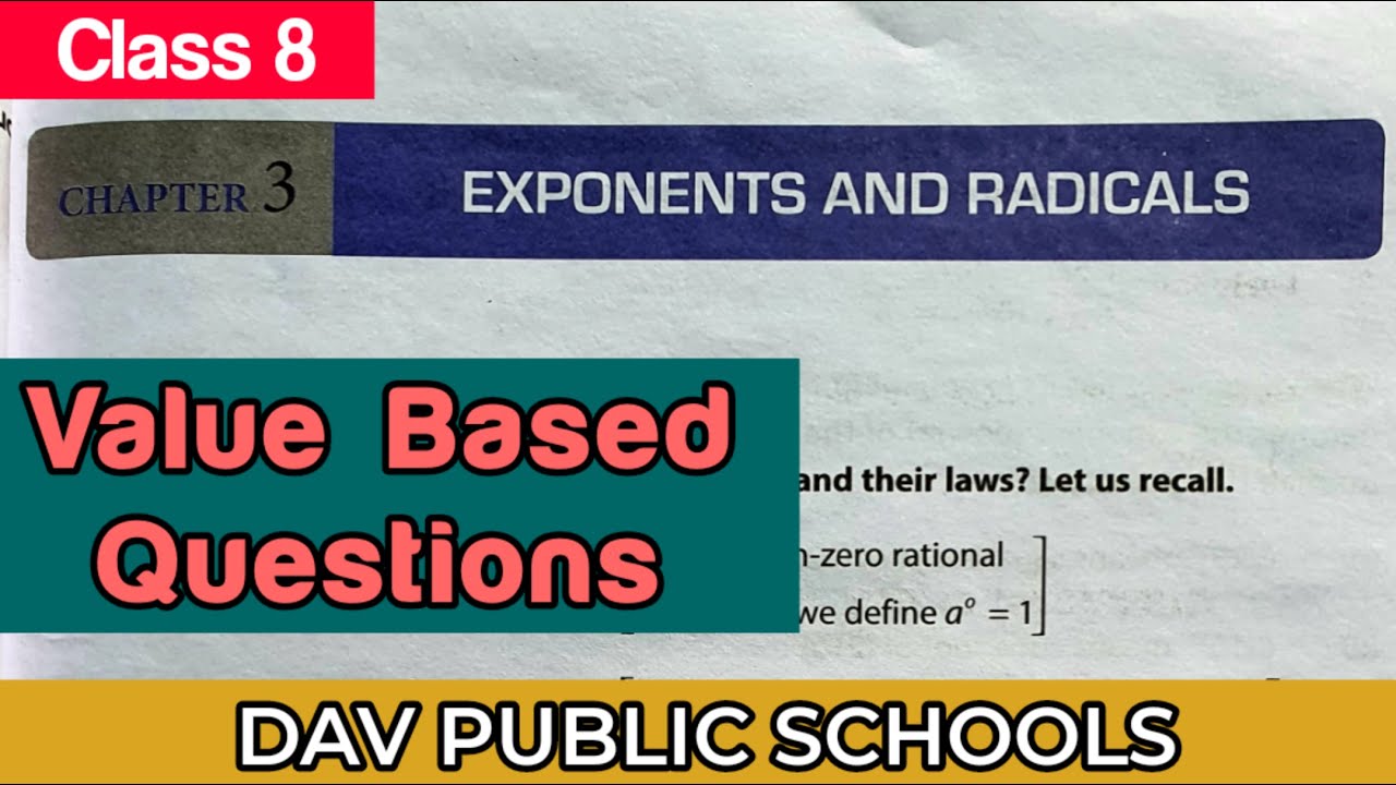 DAV Class 8 Maths Chapter 3 Value Based Questions YouTube dav-class-8-maths-chapter-3-value-based-questions-youtube