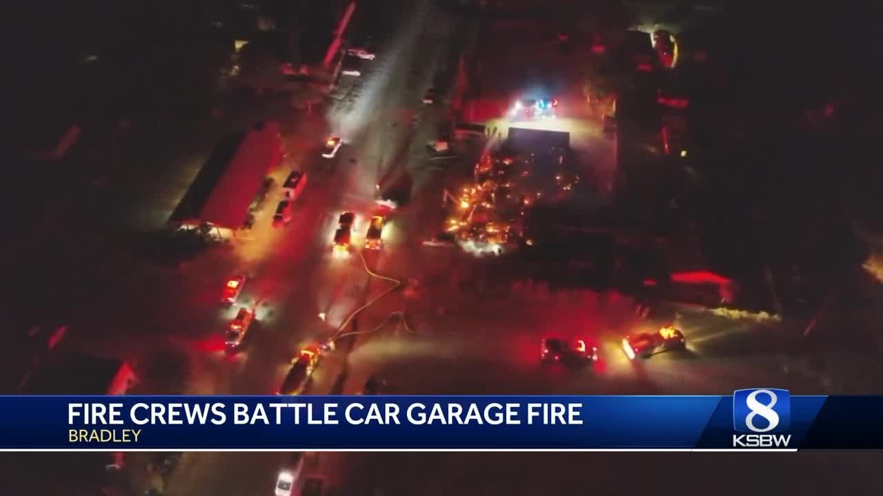 Multiple fire agencies respond to Monterey County automotive shop fire ...