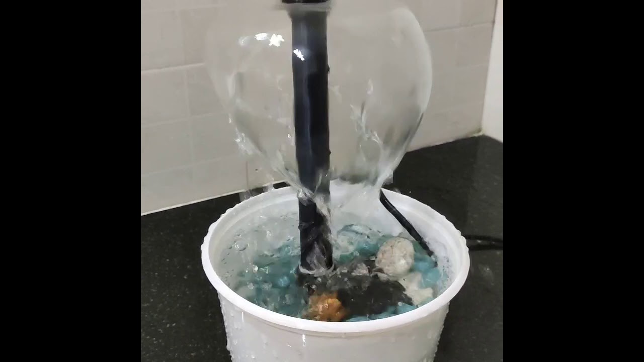 Mushroom water fountain - YouTube
