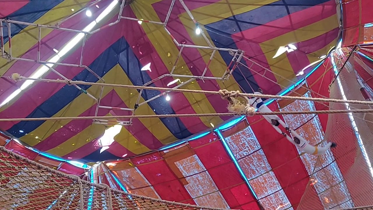 People hanging in Indian circus - YouTube