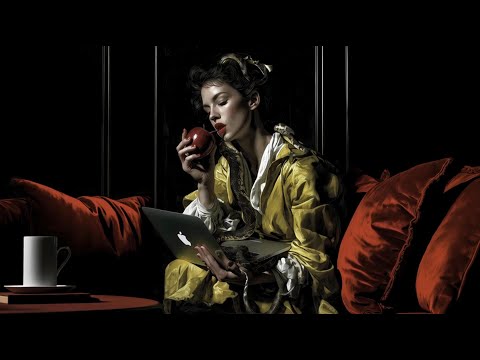 Modern Eve: Apple, Snake & Laptop Temptation Art Reveal
