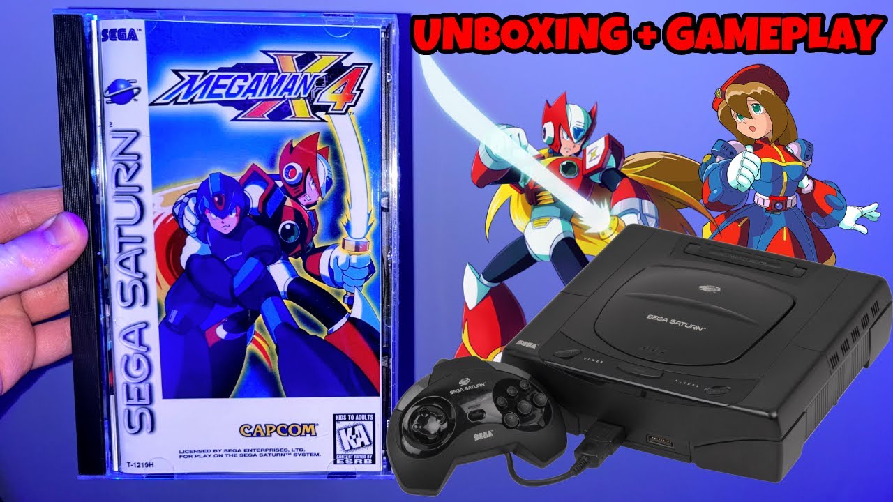 Mega Man X4 (SEGA Saturn) Unboxing and Gameplay (Reproduction) - YouTube