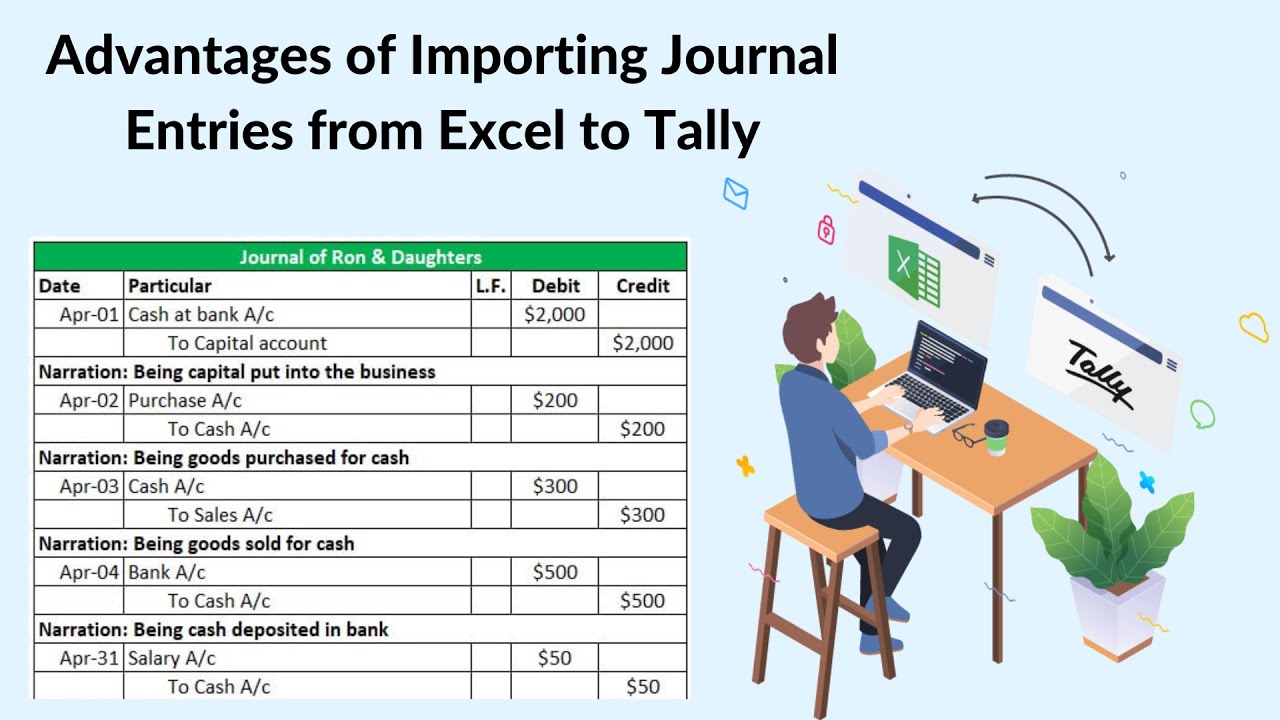 Advantages of Importing Journal Entries from Excel to Tally - YouTube