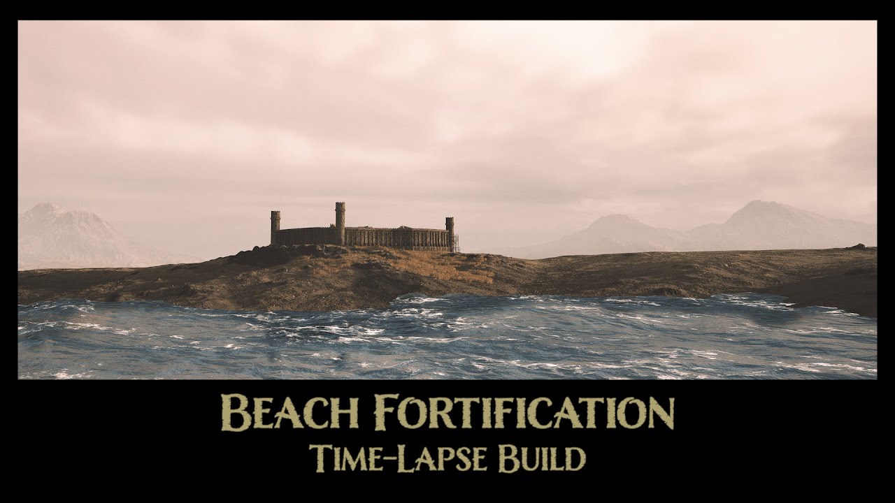 Beach Fortification | FlowScape Time-Lapse - Terrain made in World Creator & Blender - YouTube