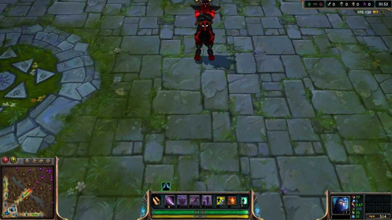League of Legends Custom Skin - Deadpool Shen - YouTube