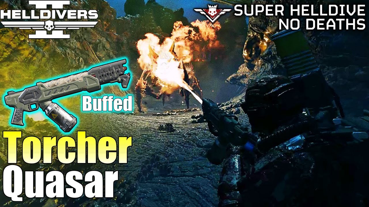 Helldivers 2 - Buffed Torcher Gameplay on Super Helldive (No commentary ...
