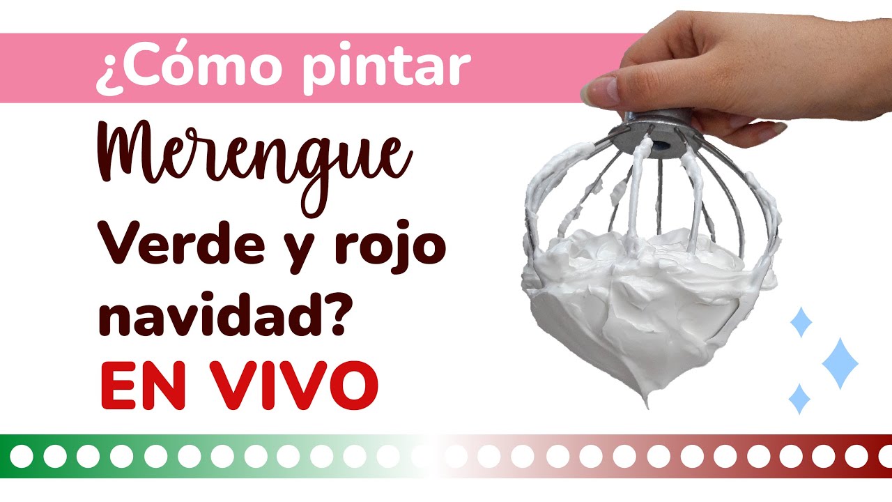 CÓMO PINTAR MERENGUE ROJO INTENSO Y VERDE NAVIDAD - Decoración de Cake ...