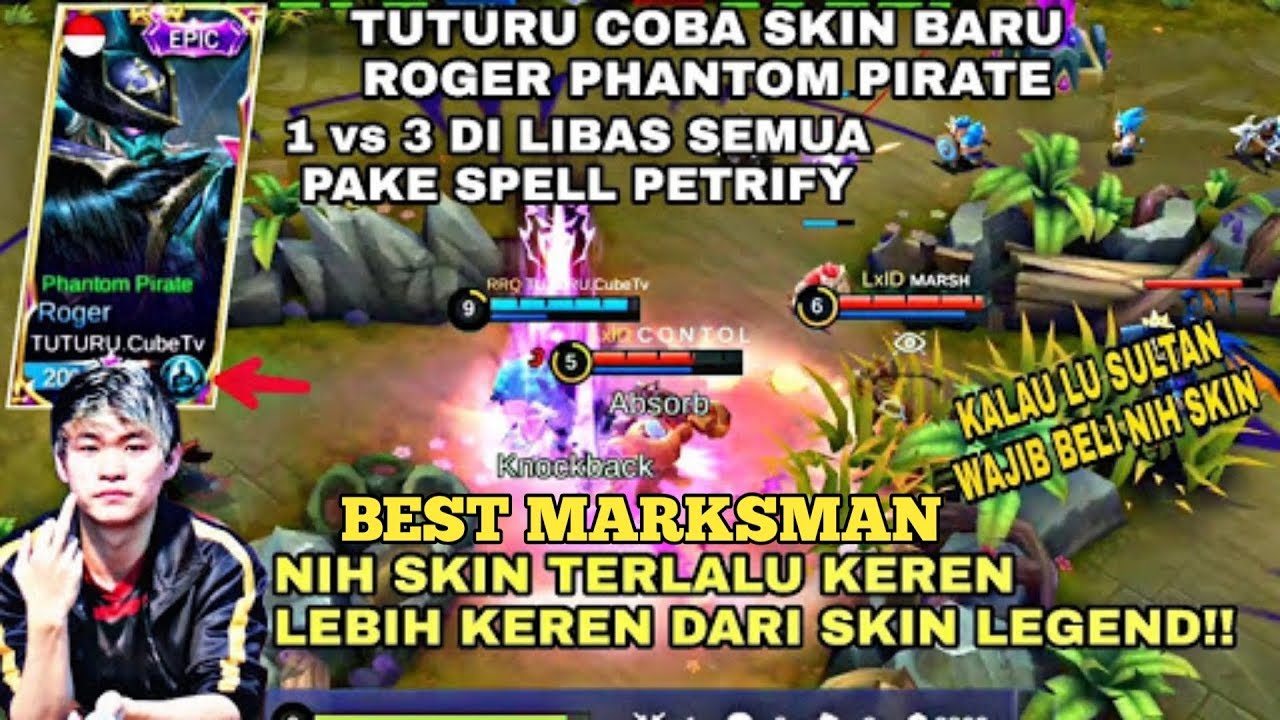 NEW SKIN EPIC ROGER PHANTOM PIRATE!! The Best Marksman RRQ•TUTURU ...