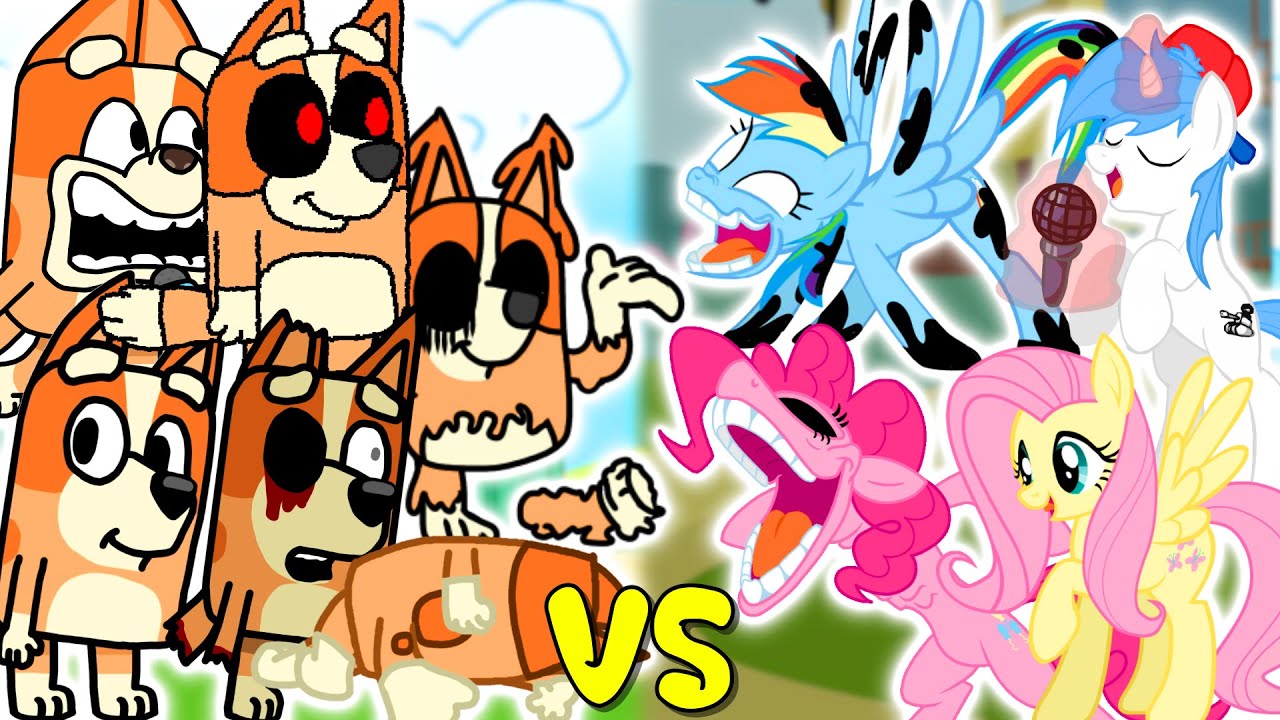 Bingo VS My Little Pony ALL PHASES | Friday Night Funkin' | FNF Mods ...
