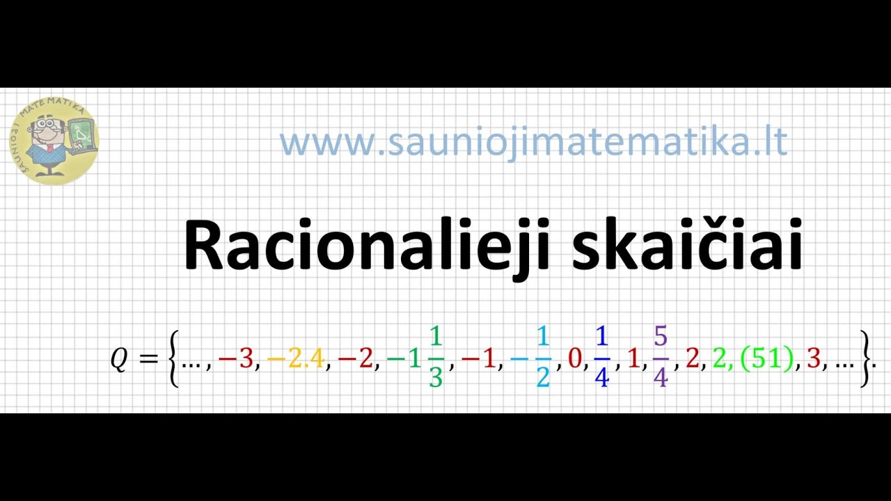 Racionalieji skaičiai. Kokie yra racionalieji skaičiai? | Skaičiai, jų ...