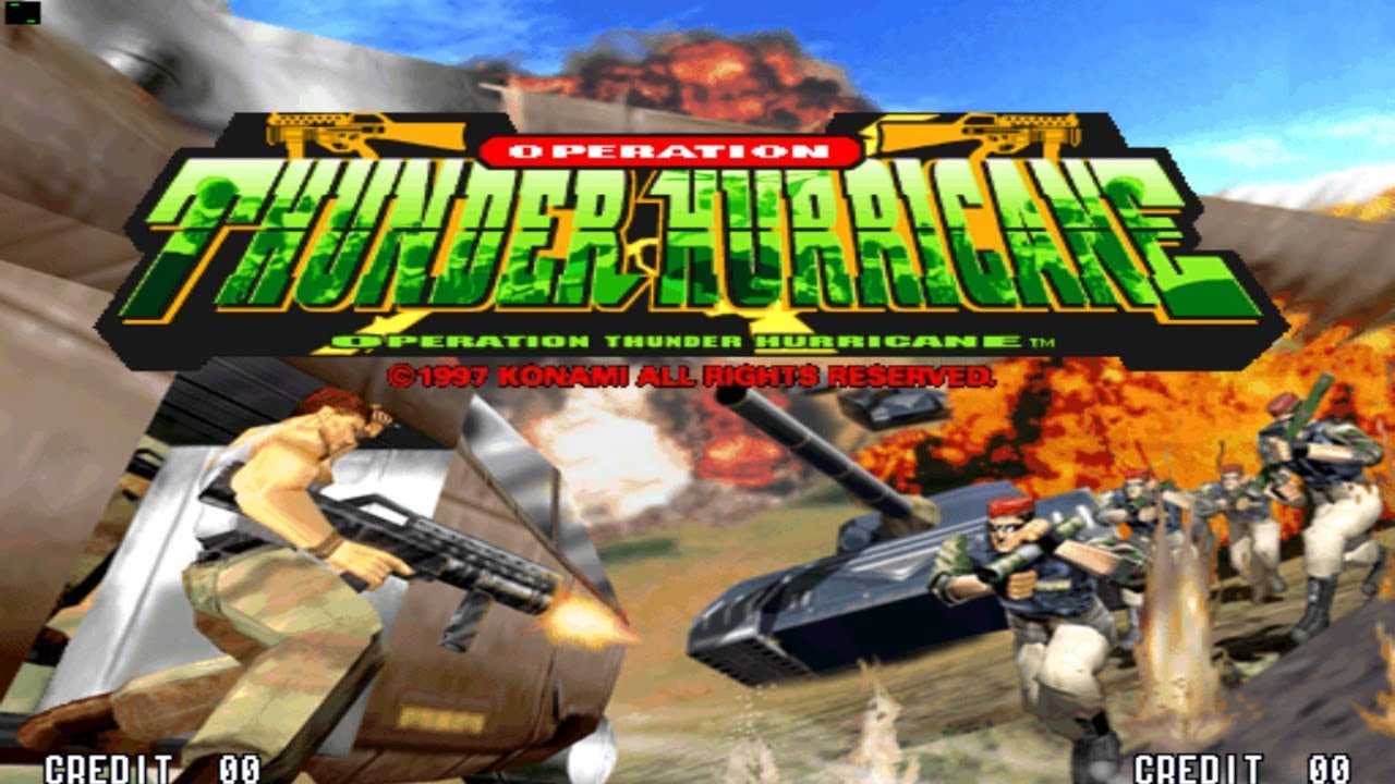 Operation Thunder Hurricane - Arcade Rail Shooter (Konami 1996) - YouTube