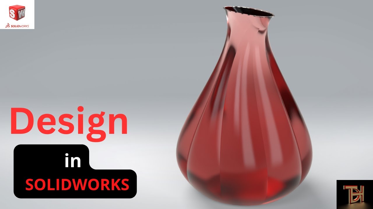 Beautiful flower vase design in solidworks using SURFACING command ...