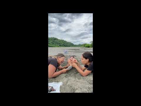 Reflexology Project Episode 157! Preview! Four-handed tickling! Sand Feet Tickling in Public!